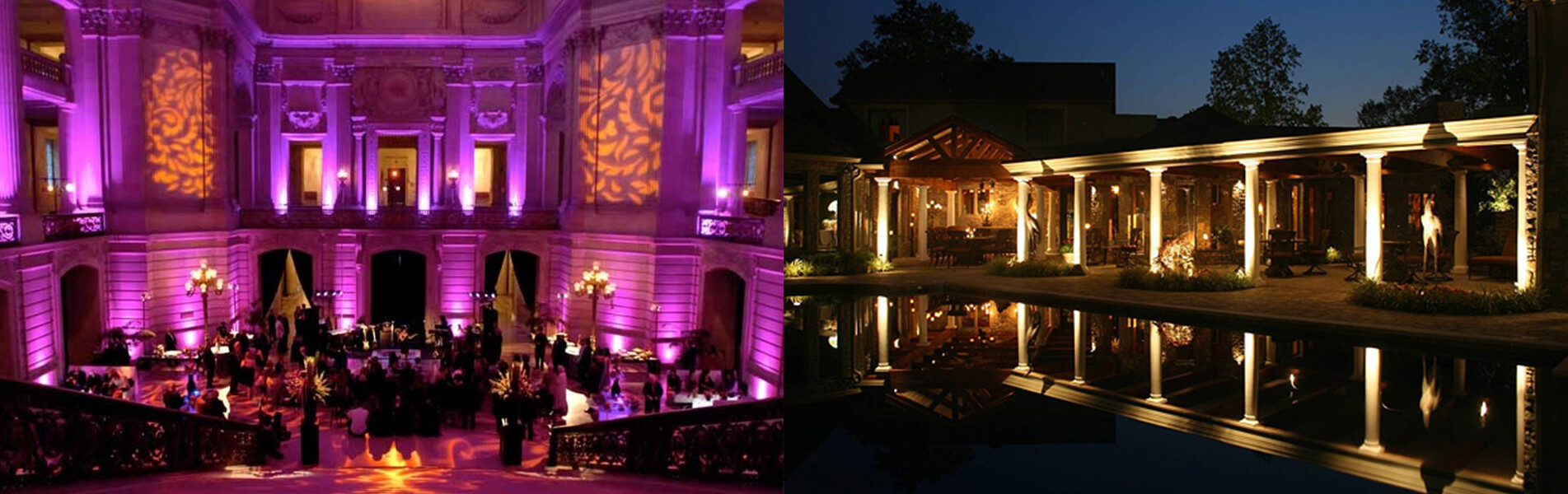 Uplighters Hire | LED Uplighting For Your Event